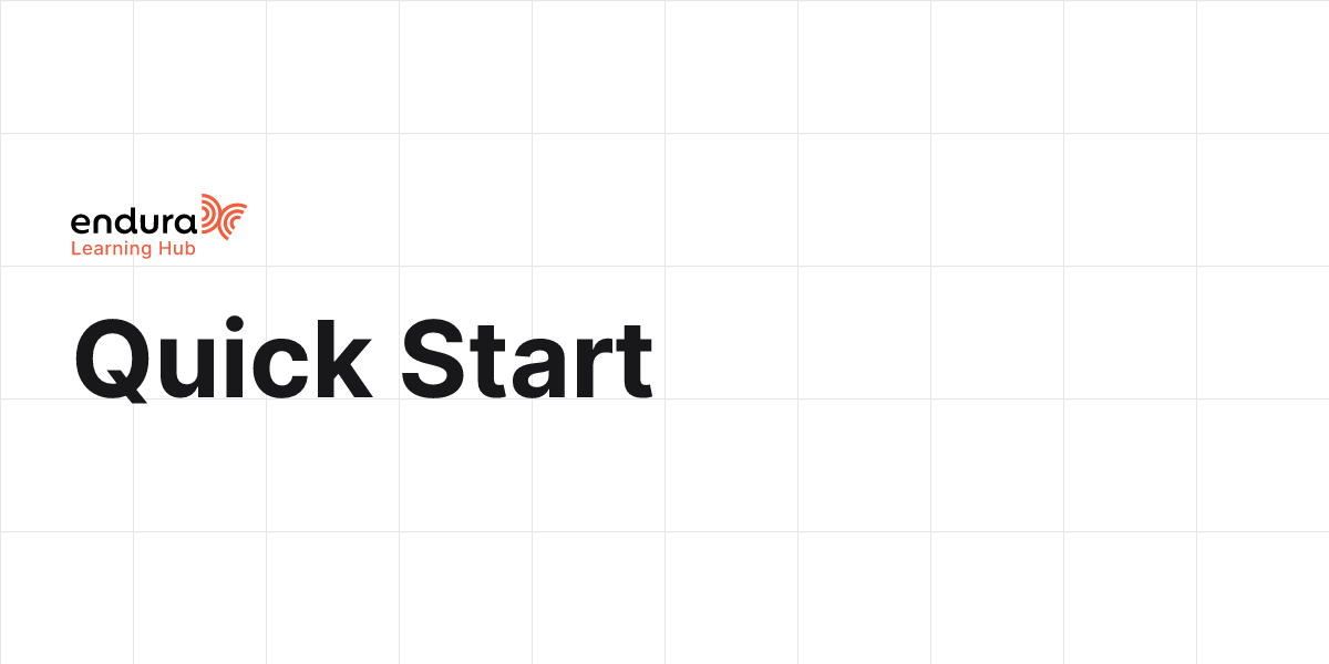 Quick Start - endura-docs
